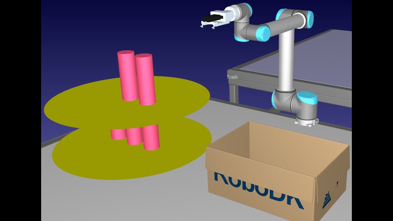 RoboDK - Two layered Cylinder packaging to a box - University ...