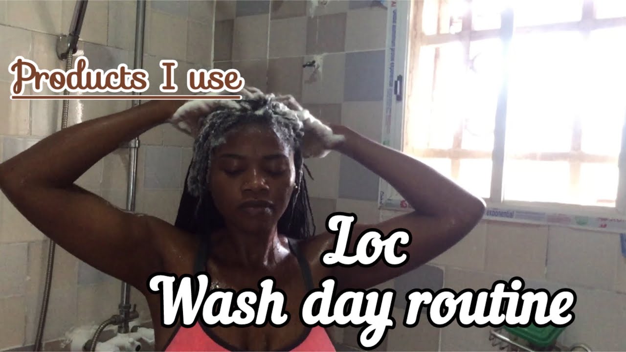 My loc wash day routine | products I use + loc tips - YouTube