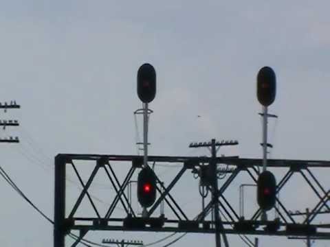 Advance Approach signal on #2 main track in Rochelle, IL 6 22 12 - YouTube