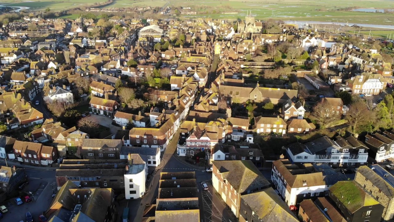 The Cinque Port of Rye from the air ! - YouTube