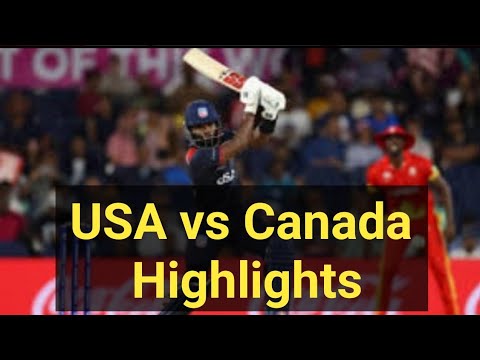 USA vs Canada | usa vs canada t20 highlights | usa vs canada cricket ...