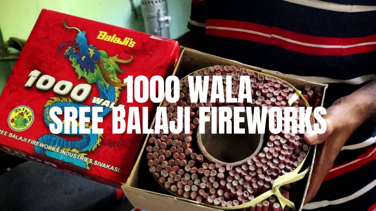 1000 Wala Sree Balaji Fireworks | Crackers Show Time | CST | - YouTube