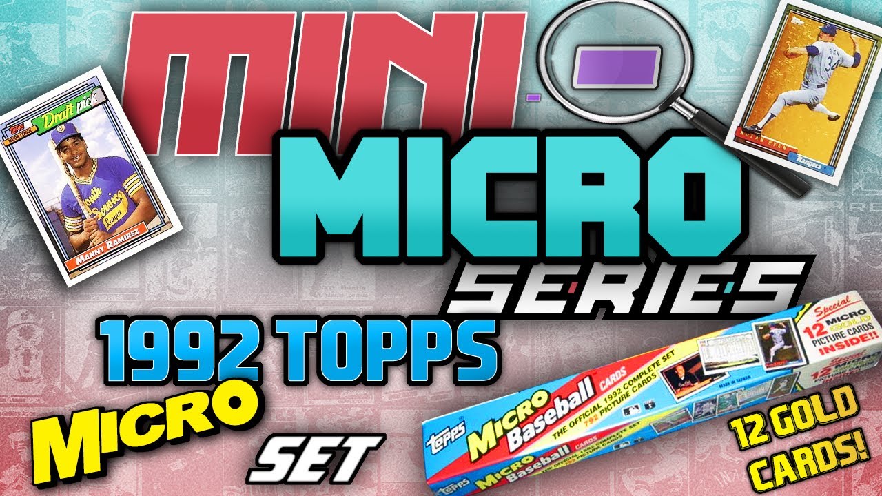 1992 Topps Micro Set (Manny Ramirez Rookie + 12 Gold Cards!) - MINI ...