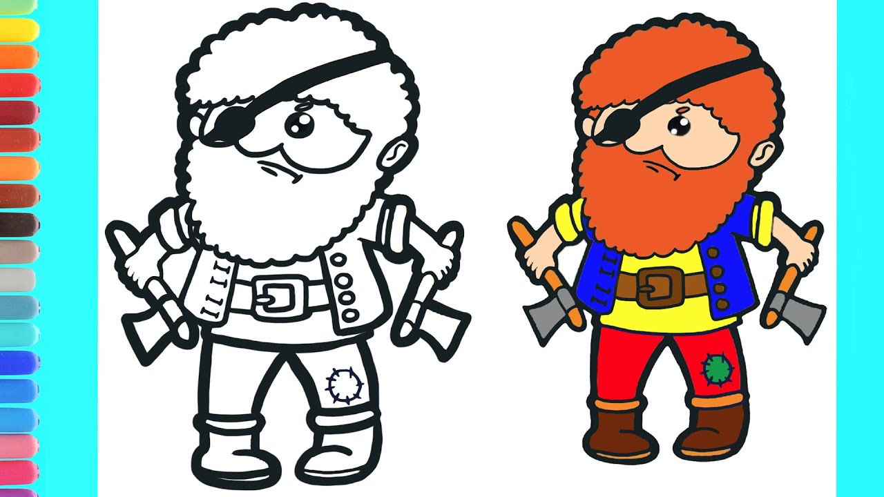 Как нарисовать разбойника .Простой рисунок. How to draw a robber ...