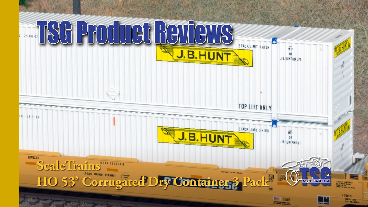 HO Intermodal Shipping Container 3 Pack Scale Trains Product Review ...