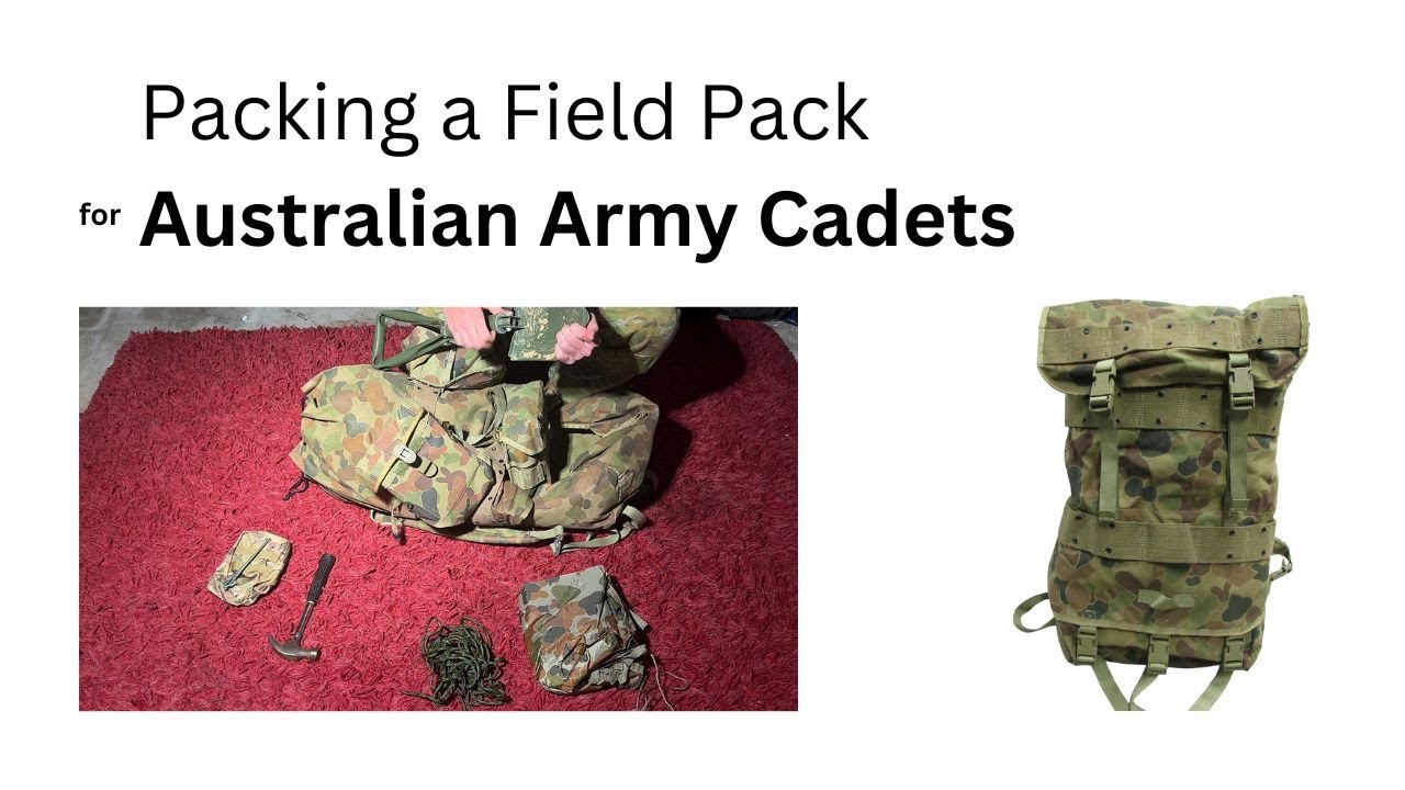 How to Pack a Field Pack - Australian Army Cadets - YouTube