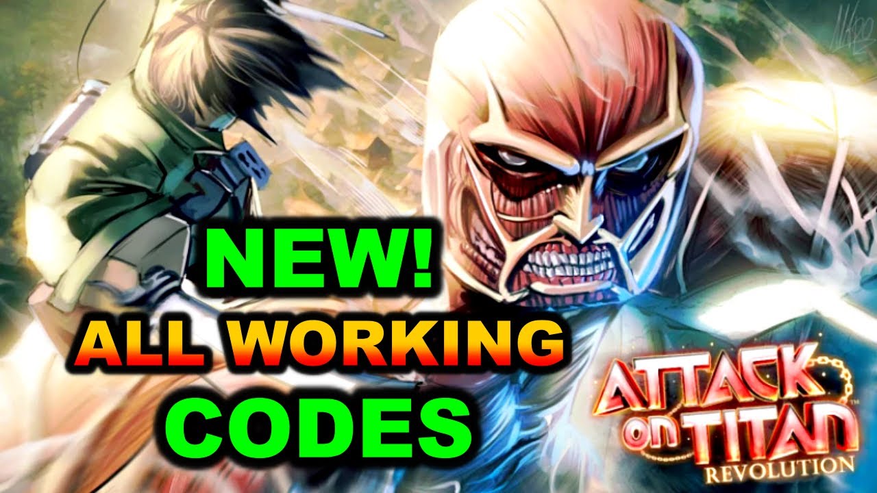 *NEW* ALL WORKING CODES FOR ATTACK ON TITAN REVOLUTION - ROBLOX AOT ...