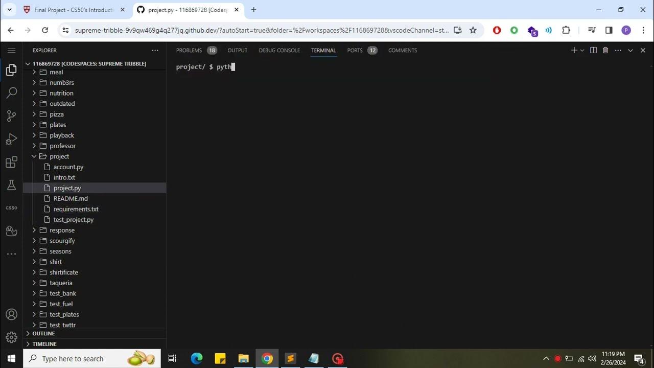 Cs50p Final Project Introduction To Programming With Python Youtube