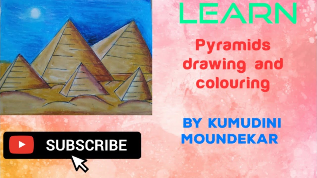 Pyramid drawing (artitecture pyramid shading) - YouTube