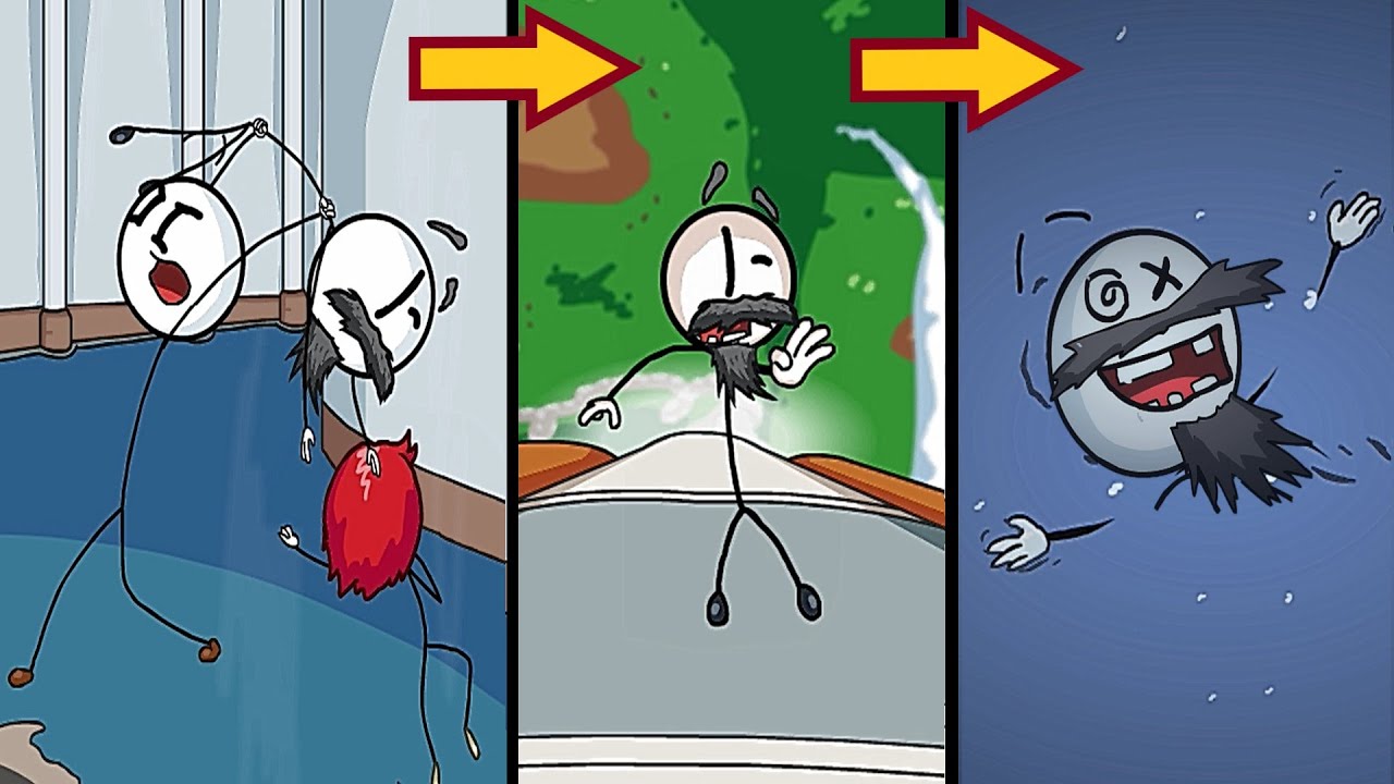 Henry Stickmin throws Dmitri, falling with Betrayed ending (Toppat ...