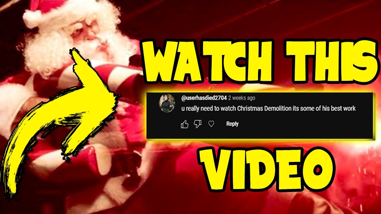 Reacting to (Christmas Demolition) By- TomSka - YouTube