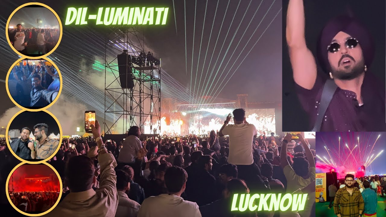 Diljit Dosanjh Concert India Tour Lucknow 😍 Dil-Luminati 😎 - YouTube