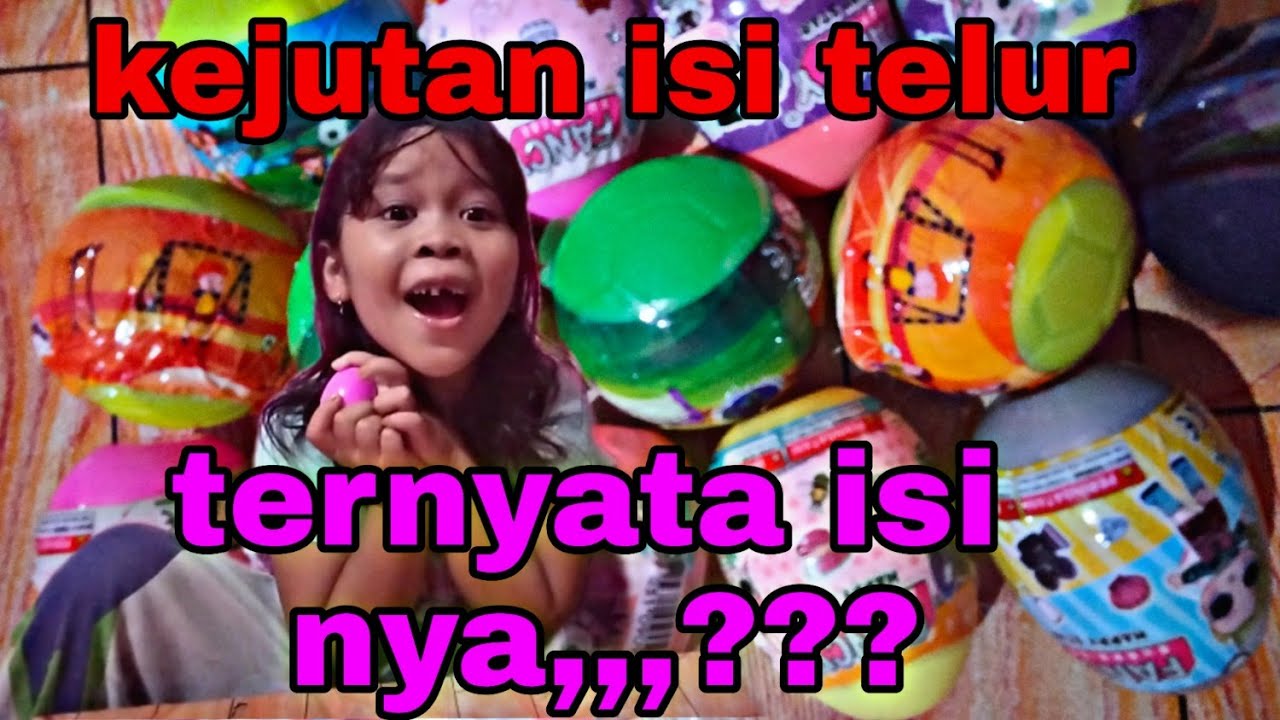 mainan telur kejutan huge - YouTube