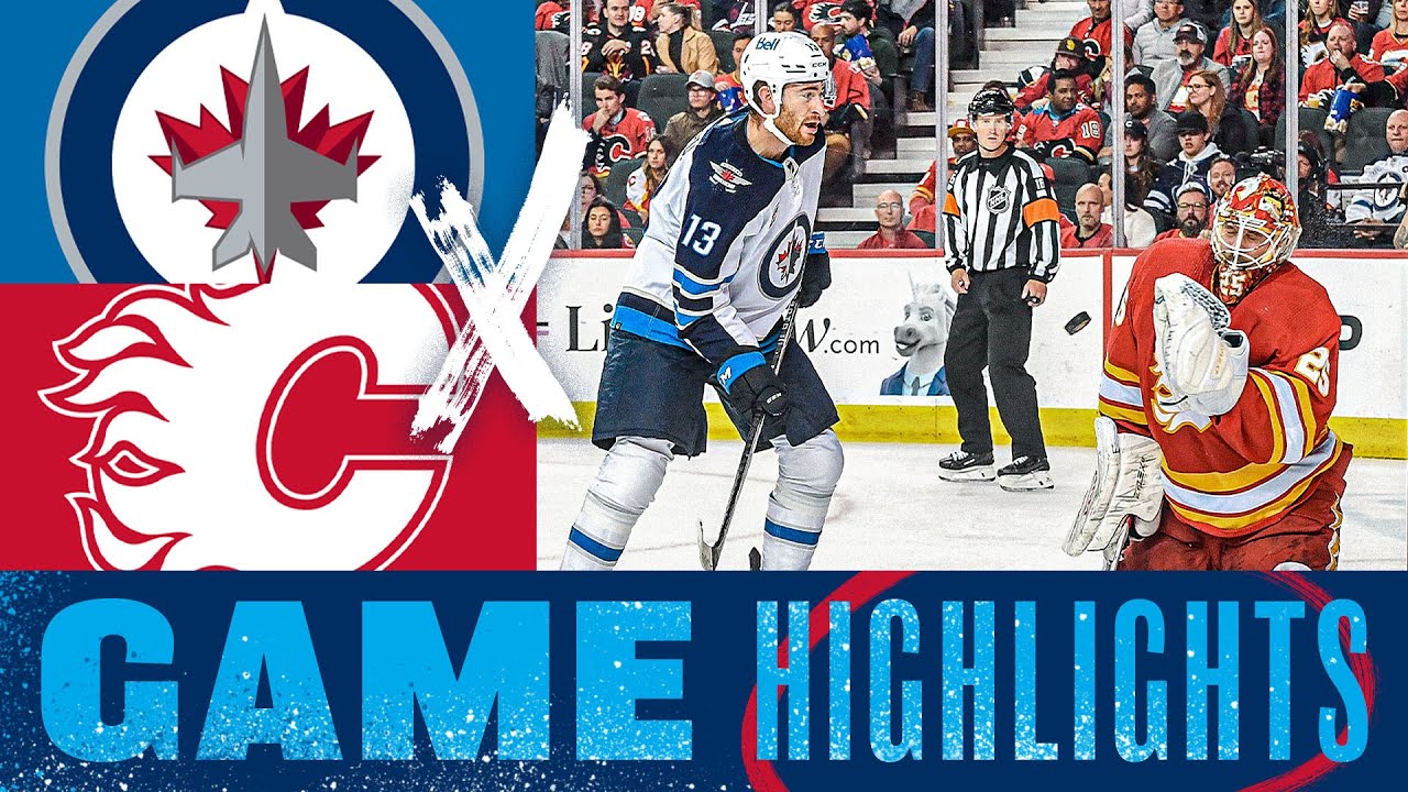 Calgary Flames vs. Winnipeg Jets - Game Highlights - YouTube