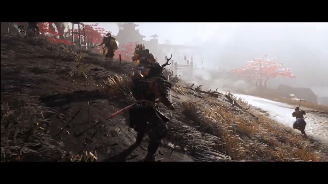 Ghost of Tsushima Battle to Take Castle Shimura - YouTube