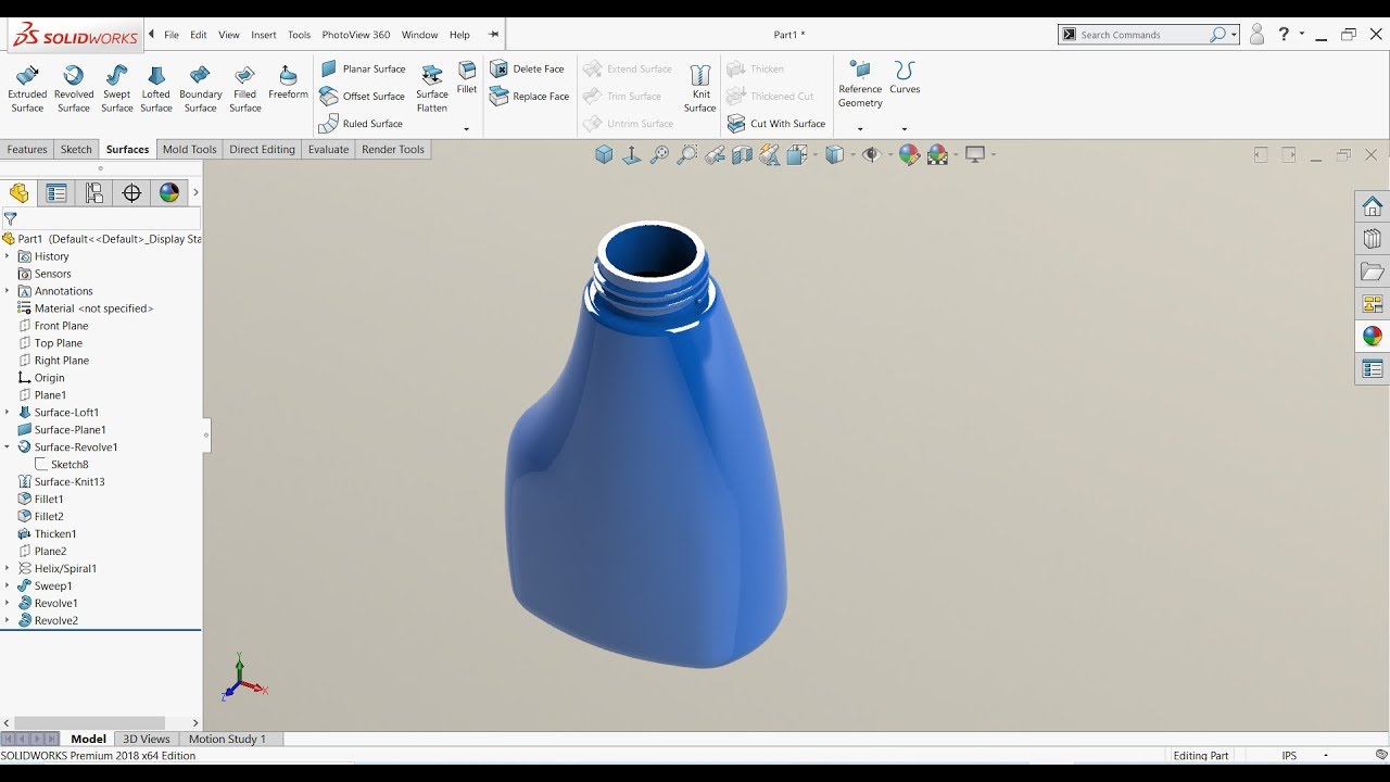 Solidworks Advanced Tutorial Exercise 10 - YouTube