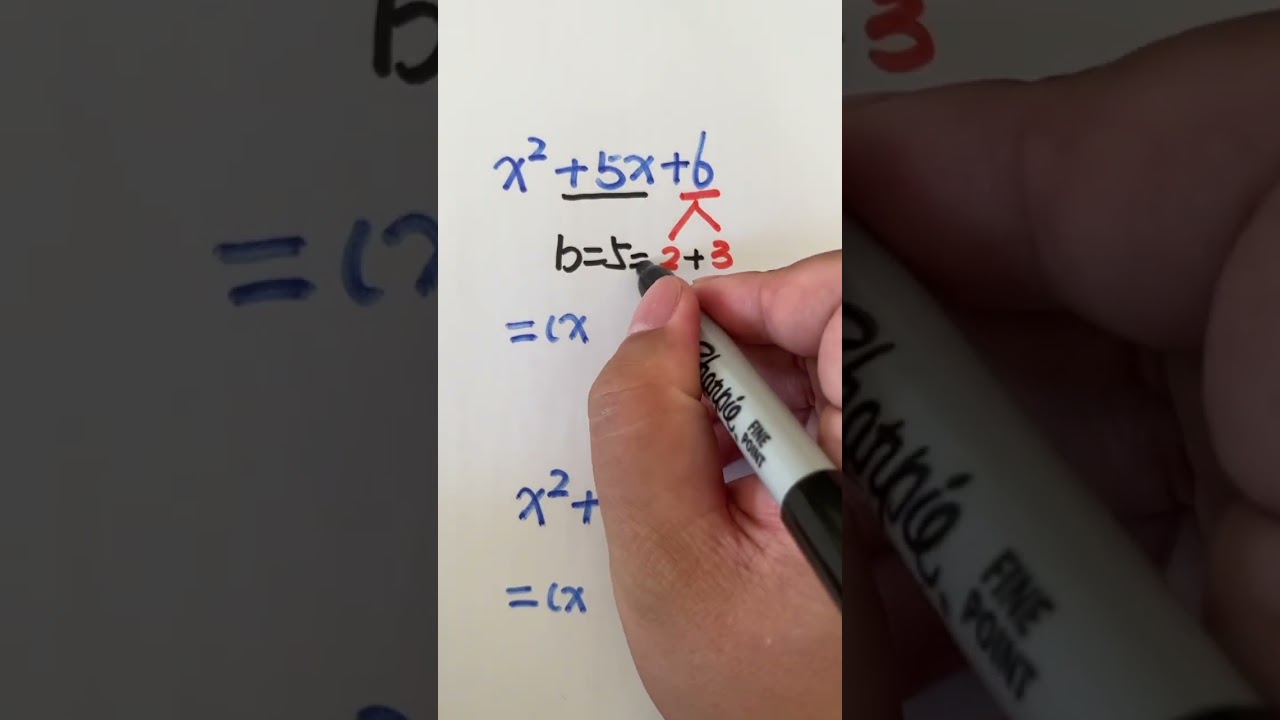 How to factor a trinomial | algebra #algebra #shorts - YouTube