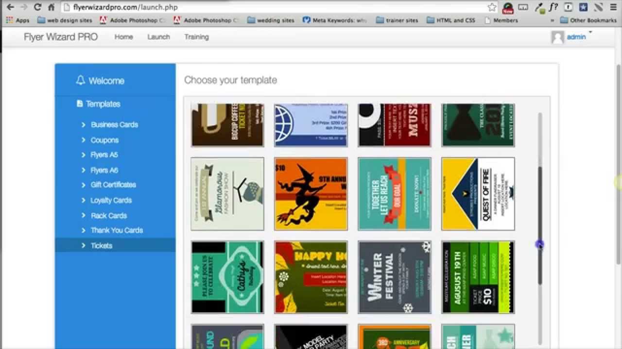 Flyer Wizard Pro Demo - YouTube
