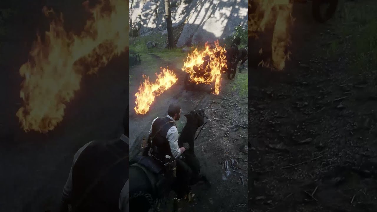 RDR2 Fire Physics are so realistic #shorts - YouTube