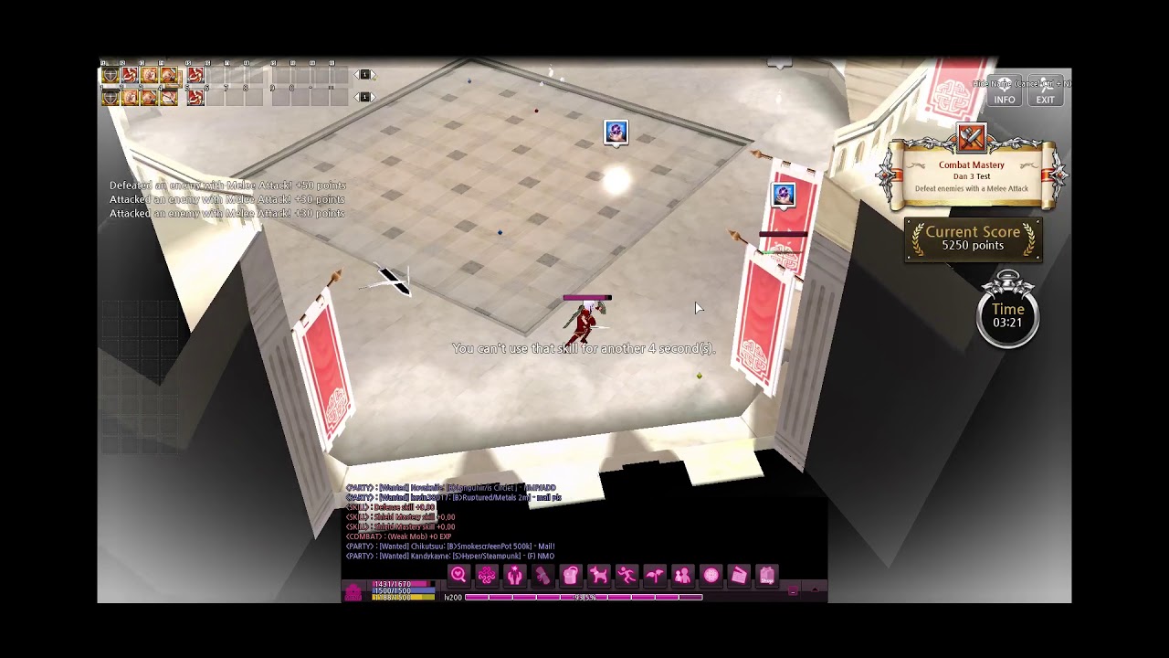 Mabinogi - Combat Mastery Dan 3 Test - YouTube