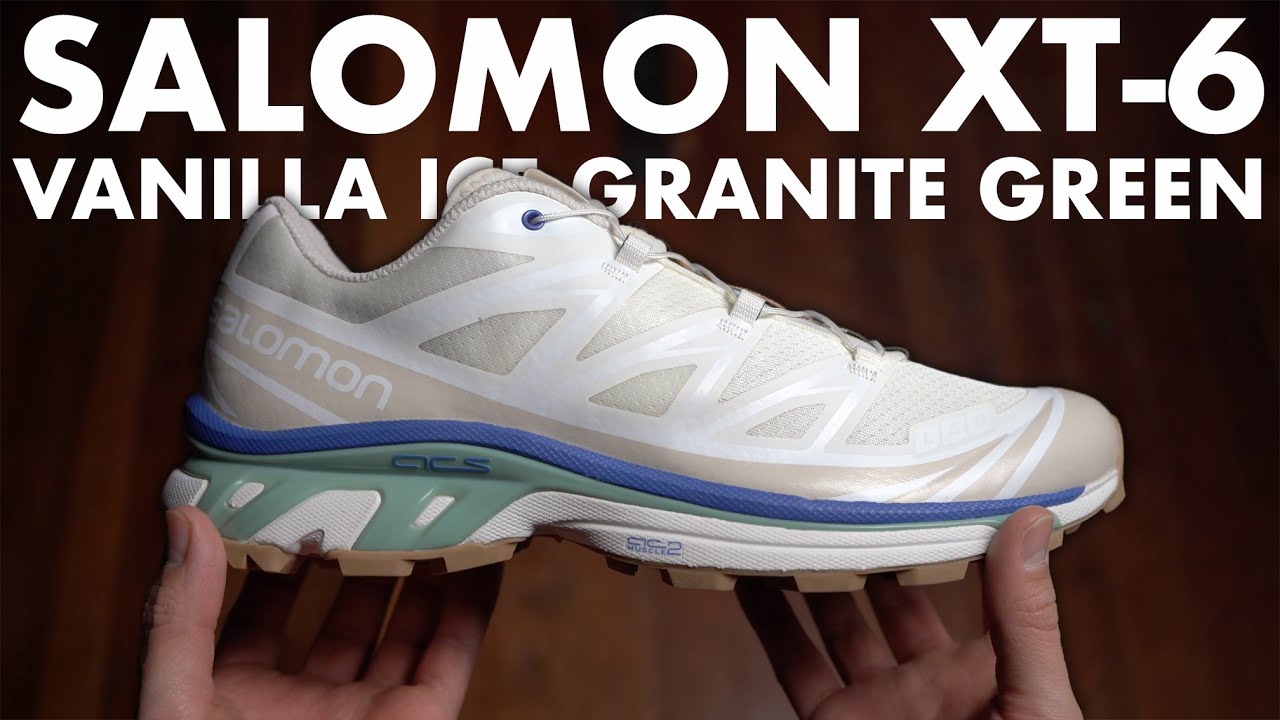 Salomon XT-6 "Vanilla Ice Granite Green Gum" REVIEW & ON-FEET - YouTube