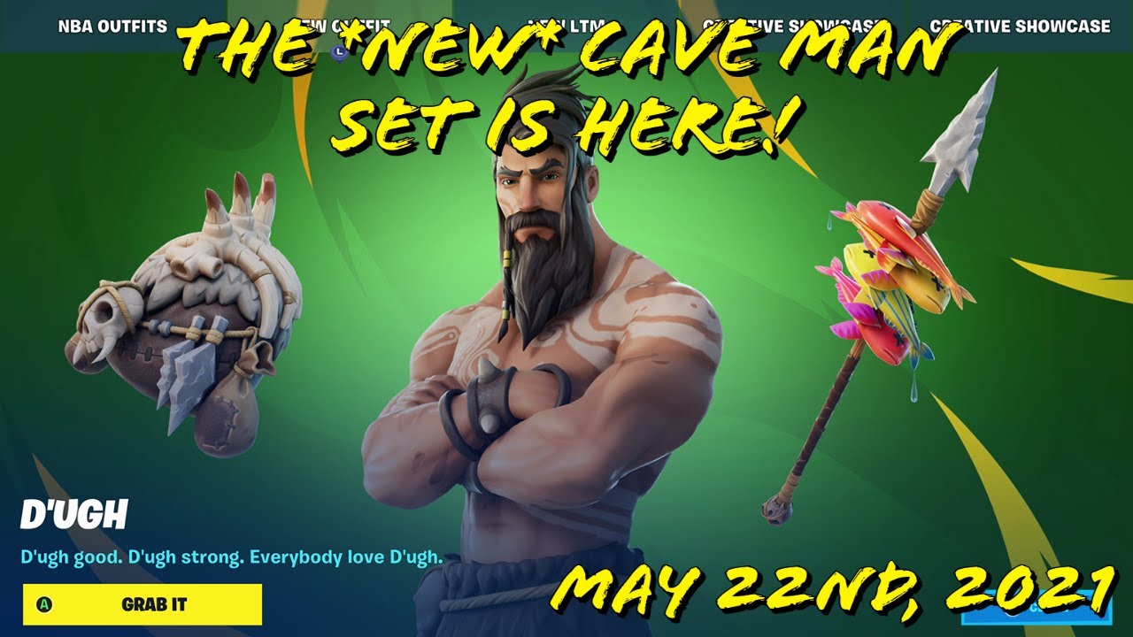 The *NEW* Cave Man Set Is Here! | Fortnite - Item Shop [May 22nd, 2021 ...