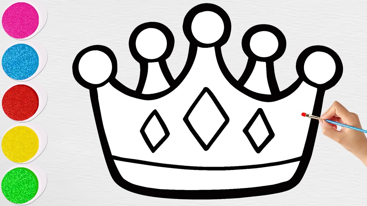 How to Draw a Crown | Easy Step by Step - YouTube