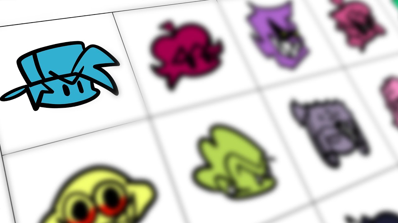 How To Draw Friday Night Funkin Icons - YouTube