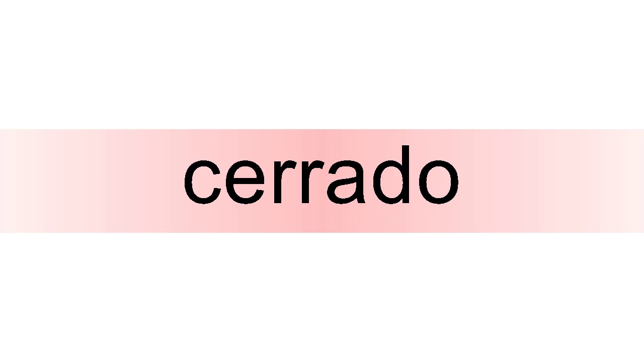 How to pronounce cerrado - YouTube