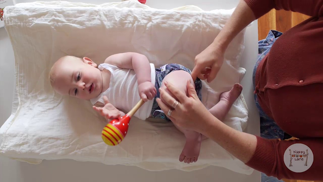 How to - Fit a Modern Cloth Nappy - YouTube