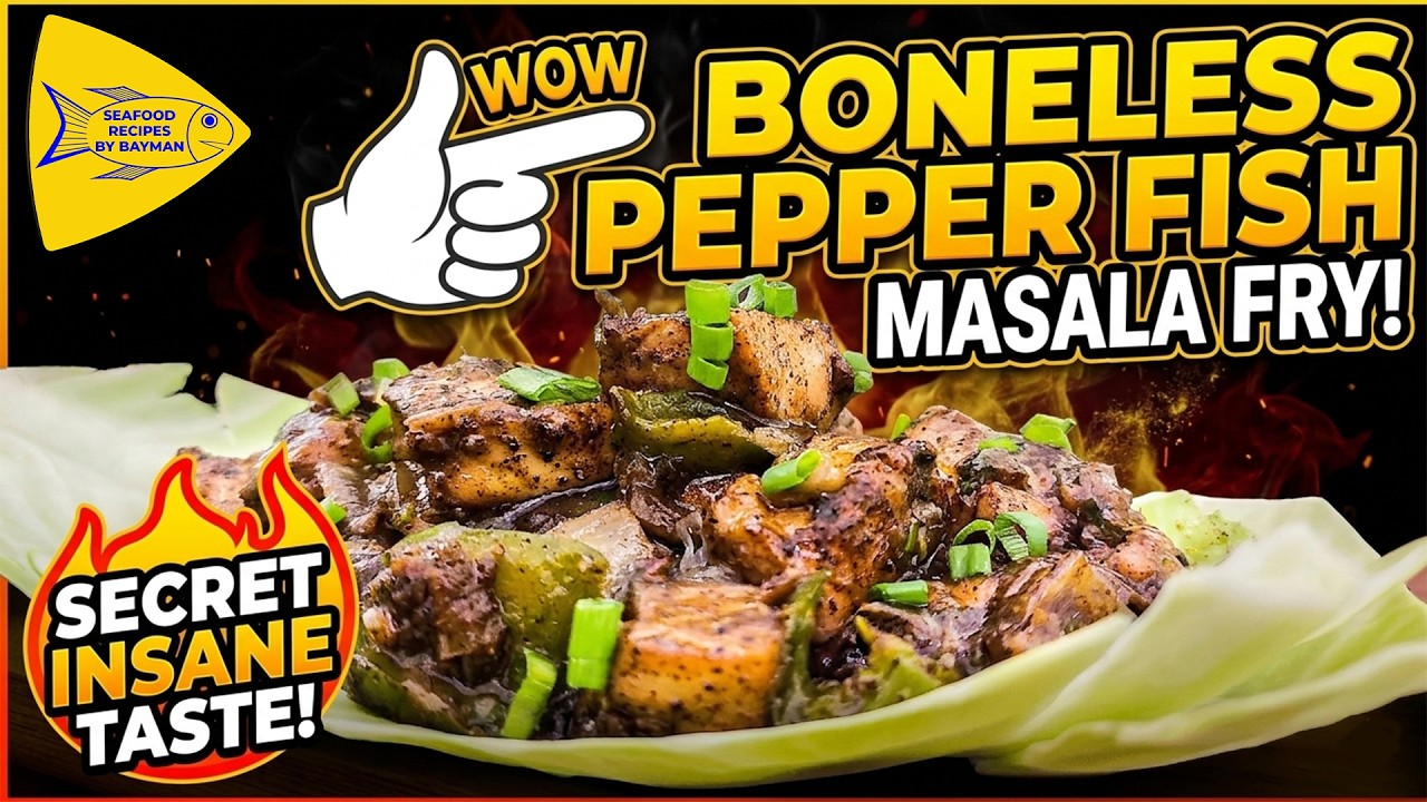 Boneless Fish Pepper Masala | Pepper Fish Fry |Pepper Fish Masala ...