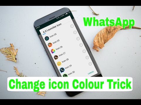 How To Change WhatsApp icon Colour | WhatsAppTrick | Icon Colour Change ...