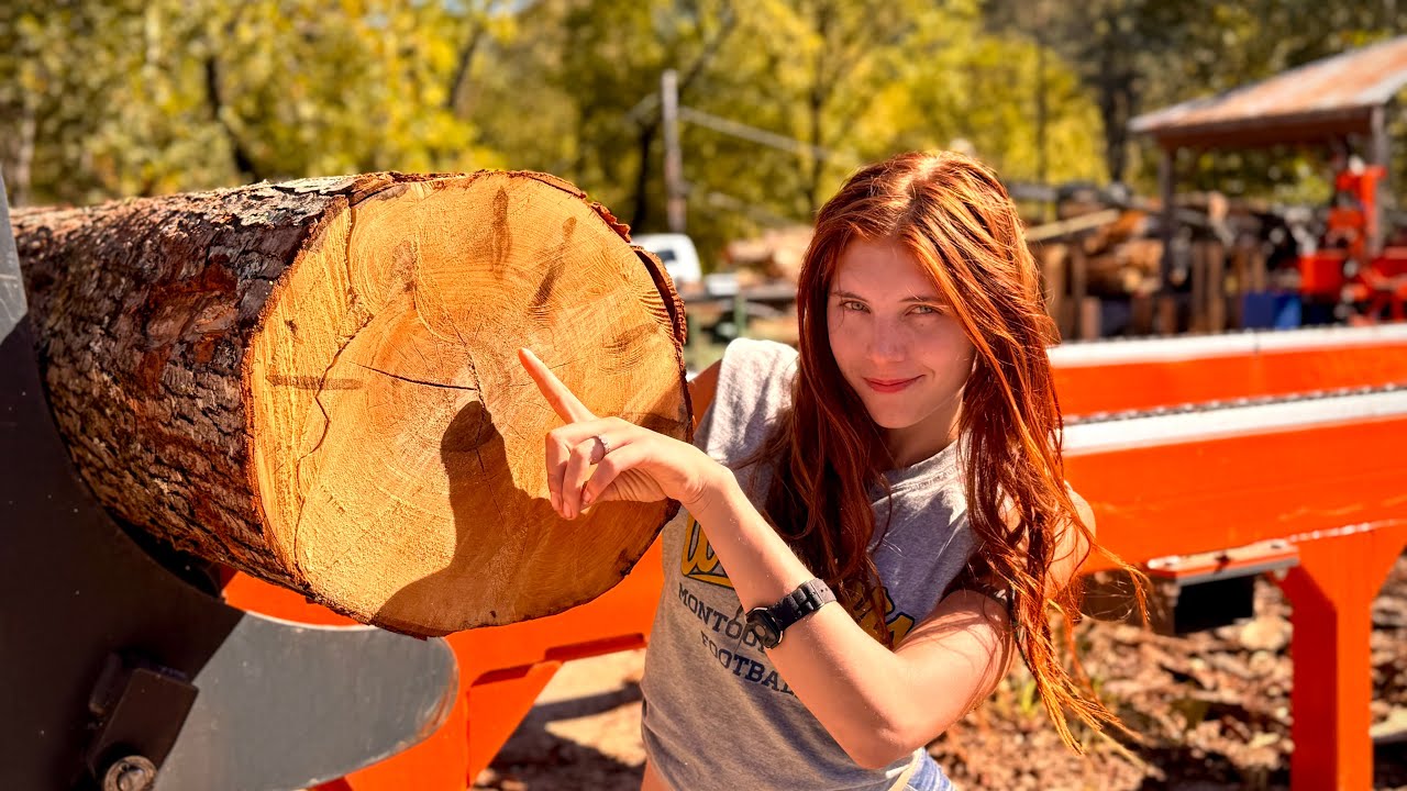 What surprise does this log holds for us? Let’s cut it and see! - YouTube