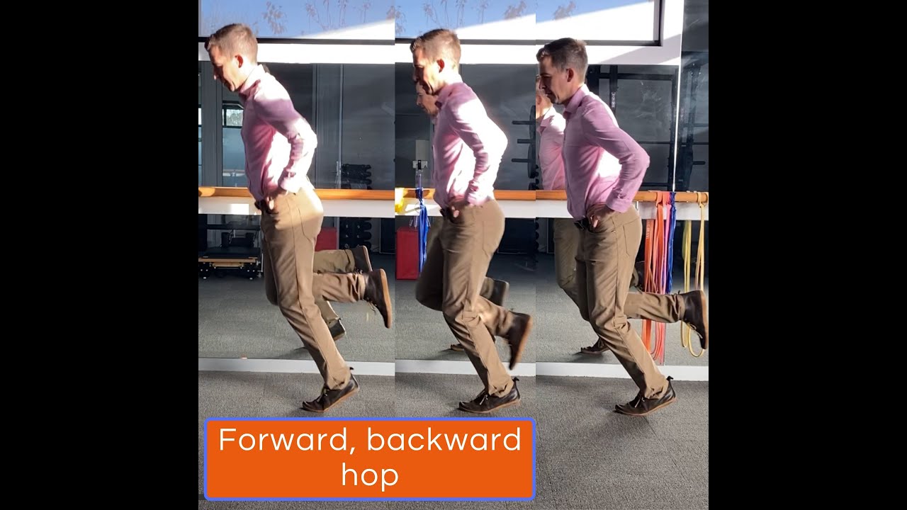 Forward, backward hop - YouTube