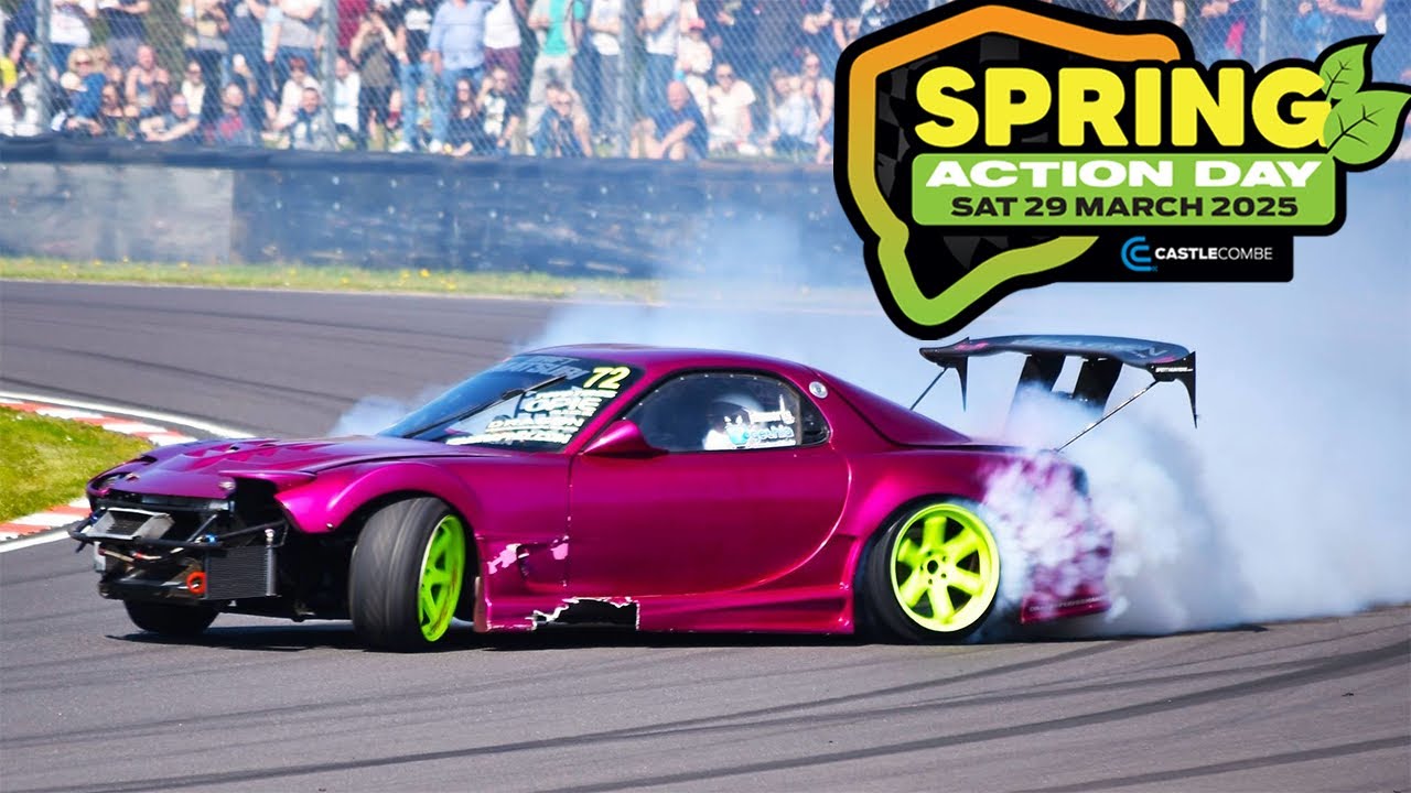 Castle Combe Spring Action Day Crashes Drifts And Show Cars 2025! - YouTube