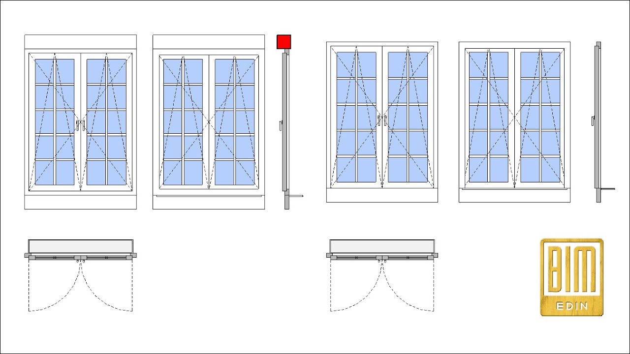 DOUBLE PANEL WINDOW FAMILY WITH ROLING SHUTTER AND DECORATIVE MOLDINGS ...
