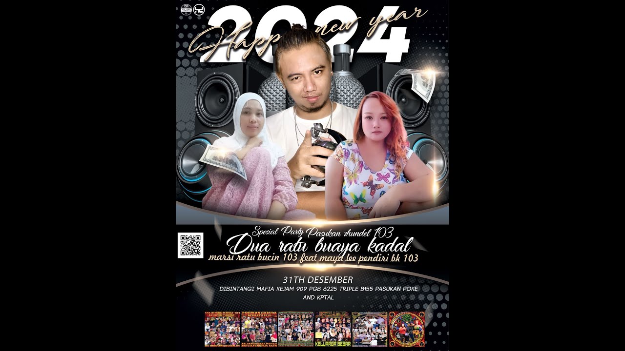 HAPPY NEW YEAR PARTY 2024 WITH BUAYA KADAL PASUKAN ZHUNDEL 103 BY DY YUGENX ON THE MIX - YouTube