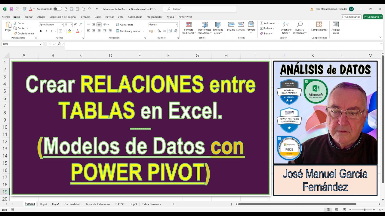 Relaciones entre Tablas en Excel Modelos de Datos con Power Pivot - YouTube