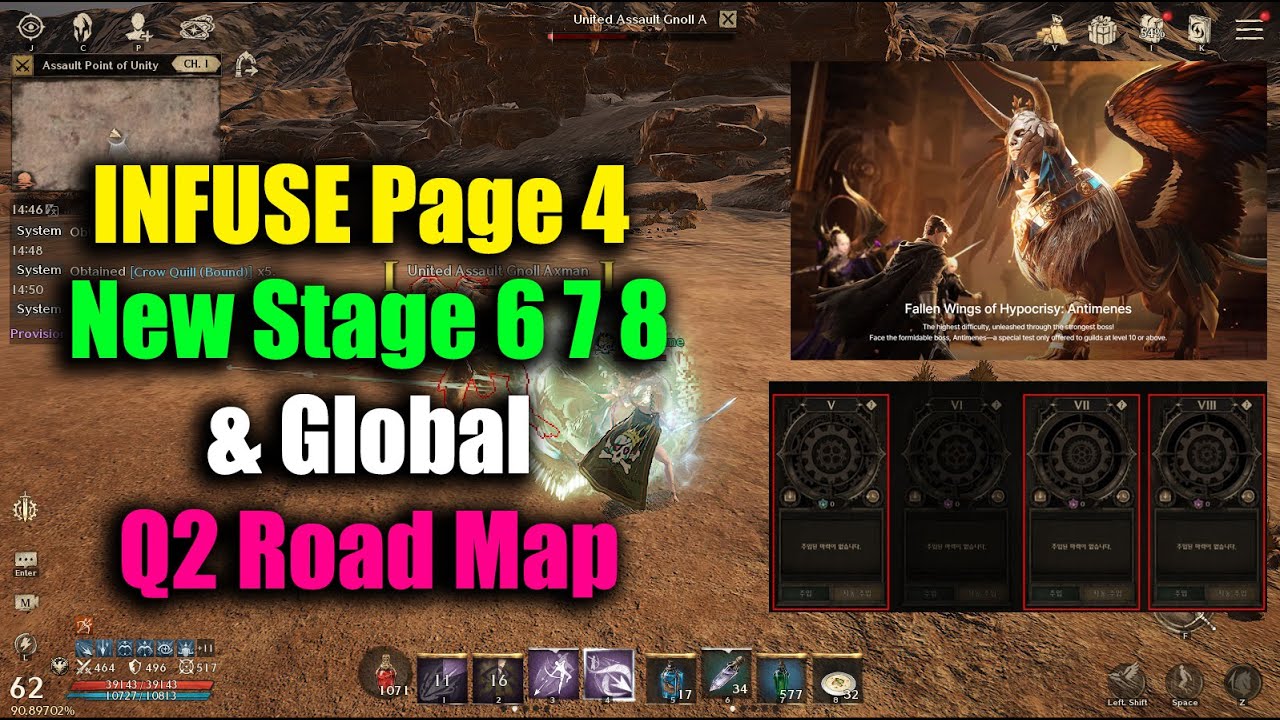 Night Crows Infuse Page 4 New Stage 6 7 8 & Global Q2 Road Map - YouTube