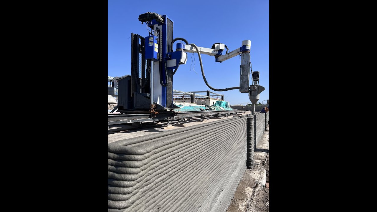 3d printing wall on site by GuanLi - YouTube