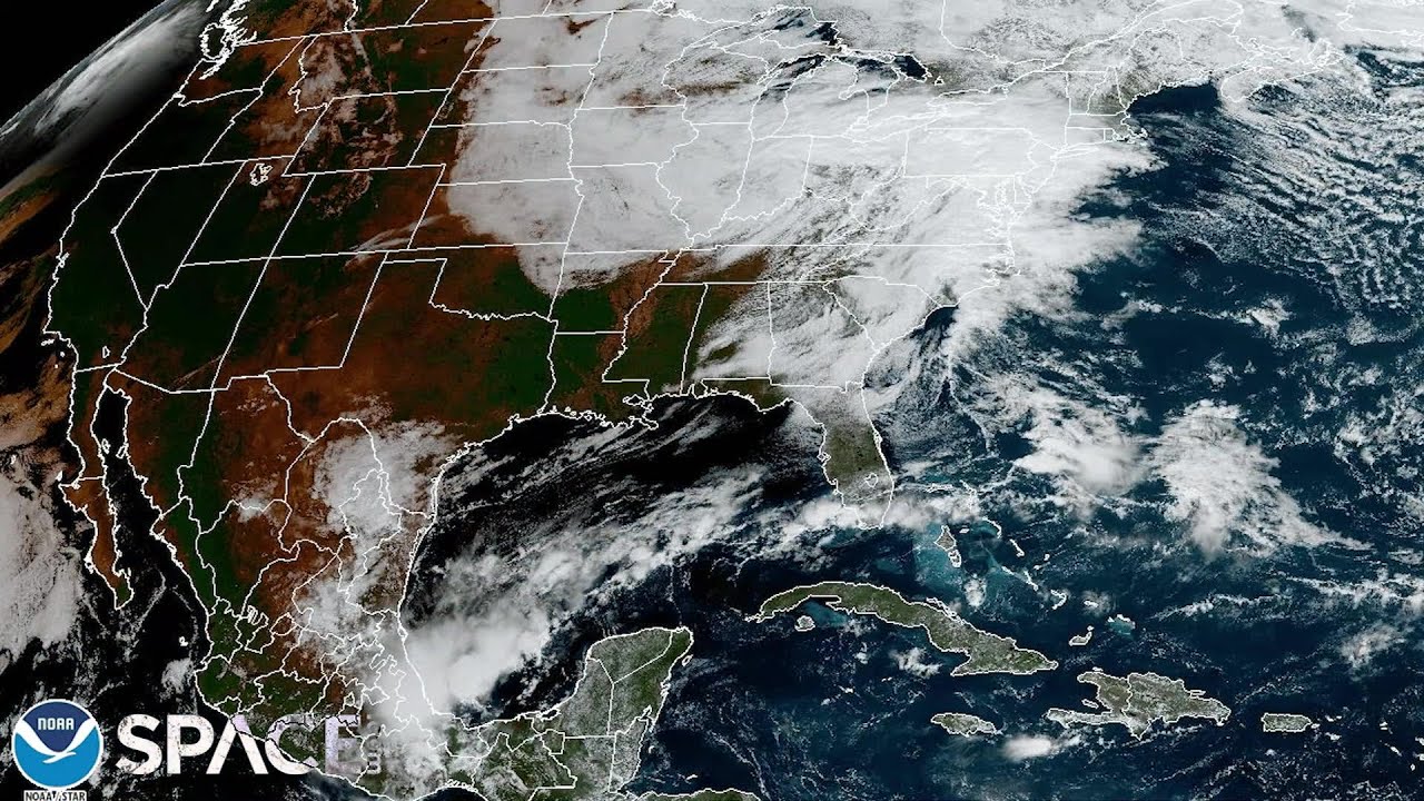 Annular solar eclipse shadow seen from space in epic time-lapses - YouTube