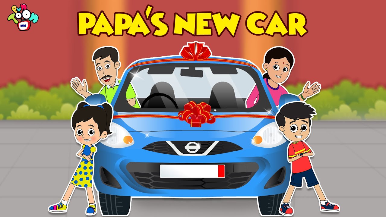 Papa's New Car | New Car Ride | Animated Stories | English Cartoon ...