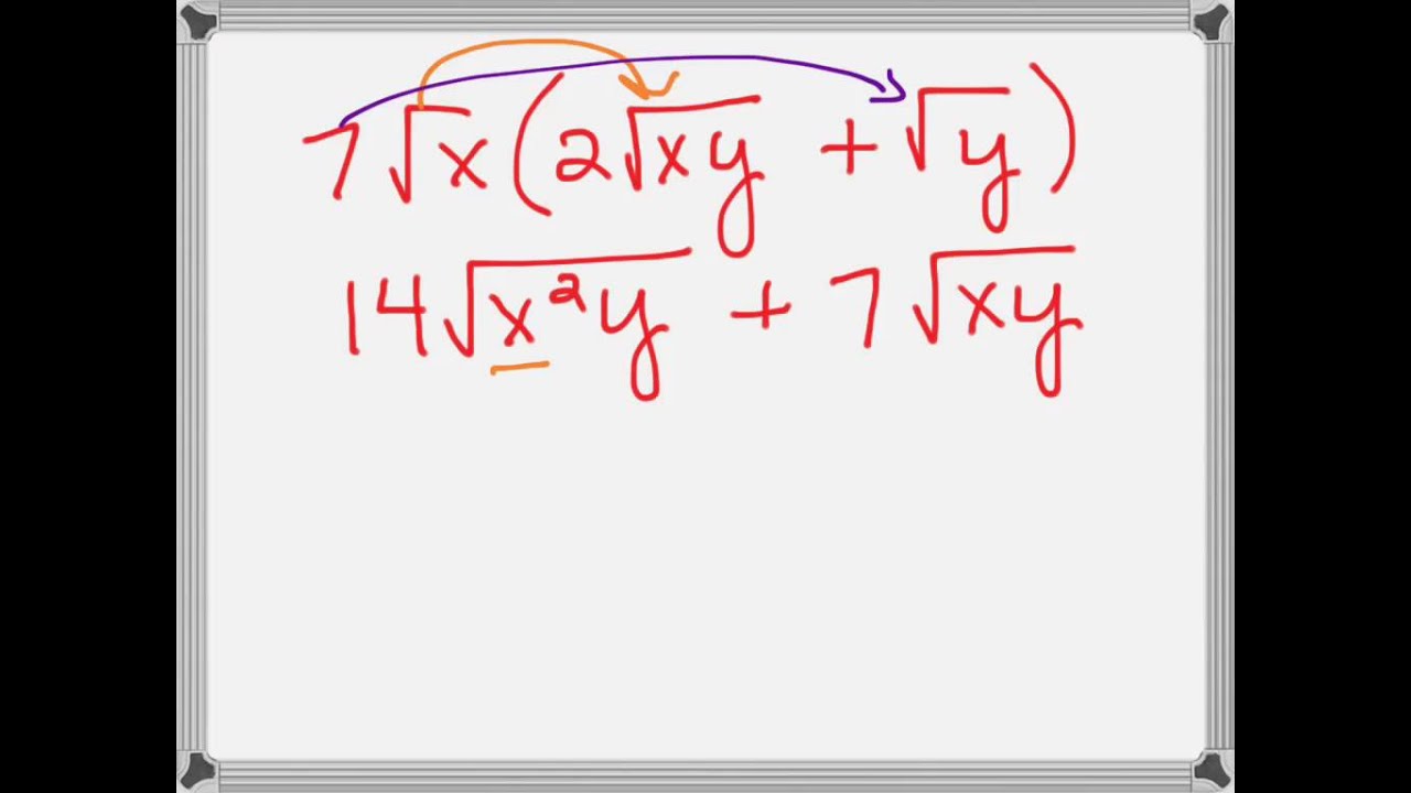 Multiplying Radical Polynomial Expressions - YouTube
