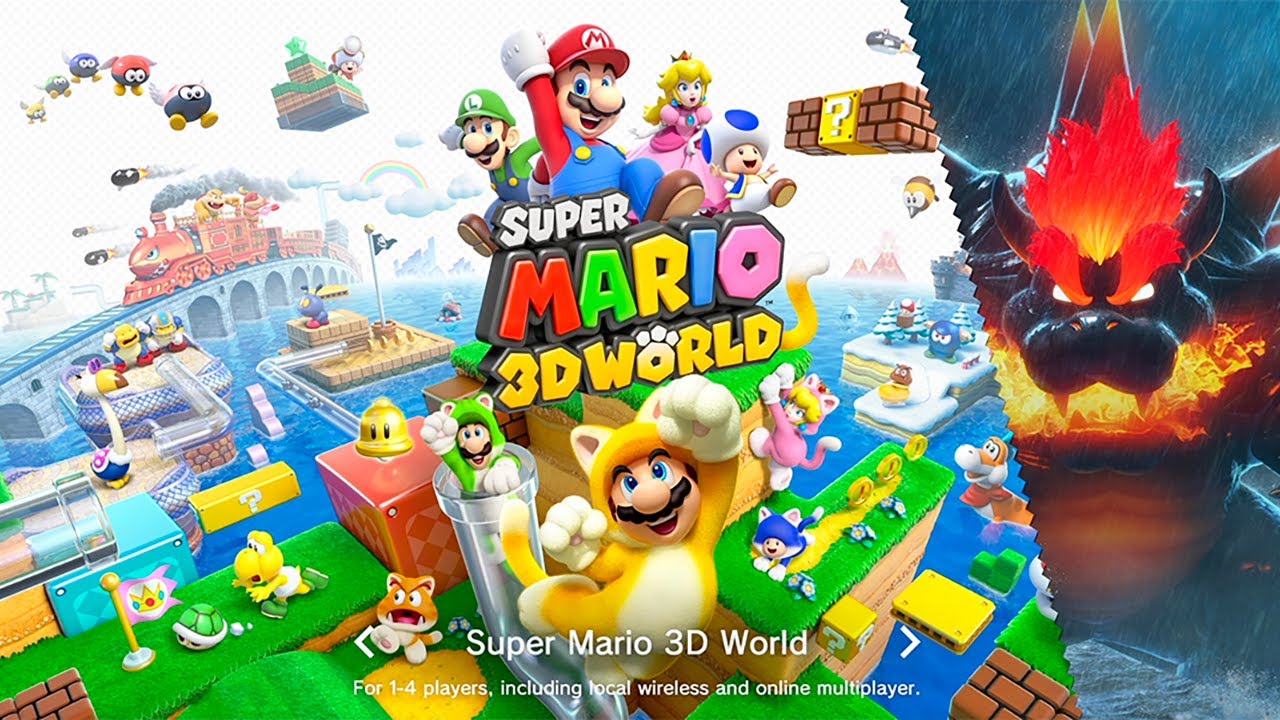 Super Mario 3D World | Luigi Cat vs Snake King Boss | Nintendo Switch ...