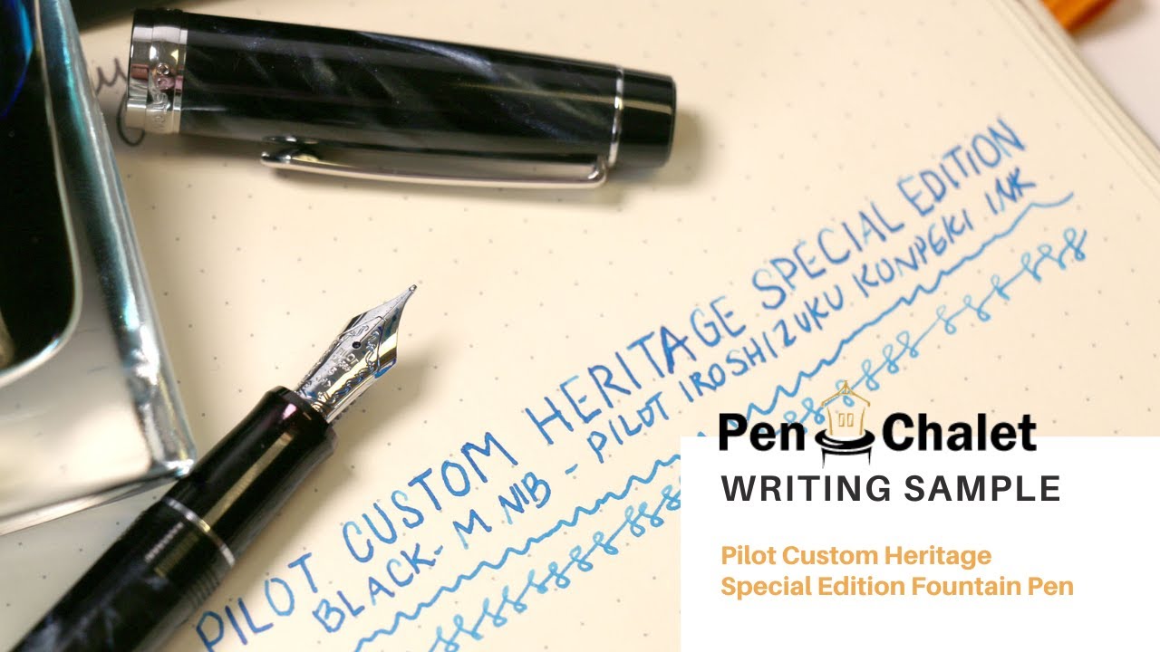 Writing Sample - Pilot Custom Heritage Special Edition Fountain Pen ...