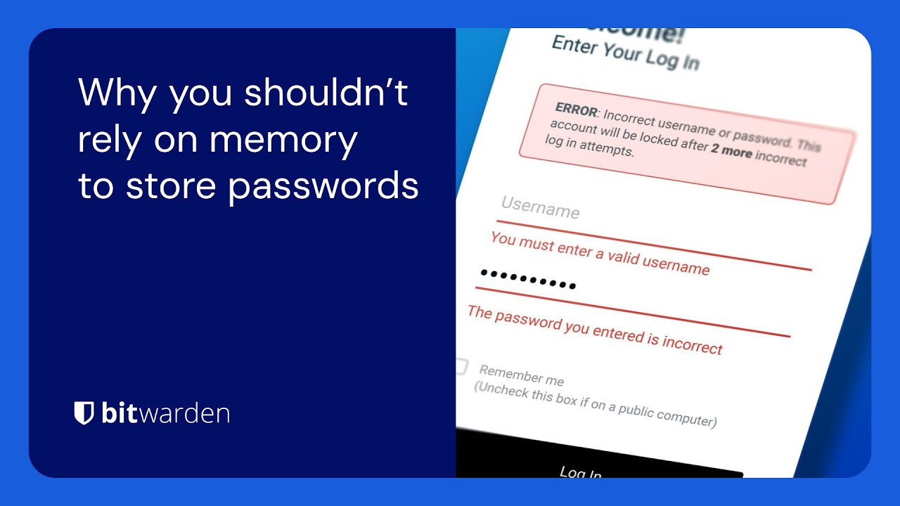 Why you shouldn't rely on memory to store passwords - YouTube