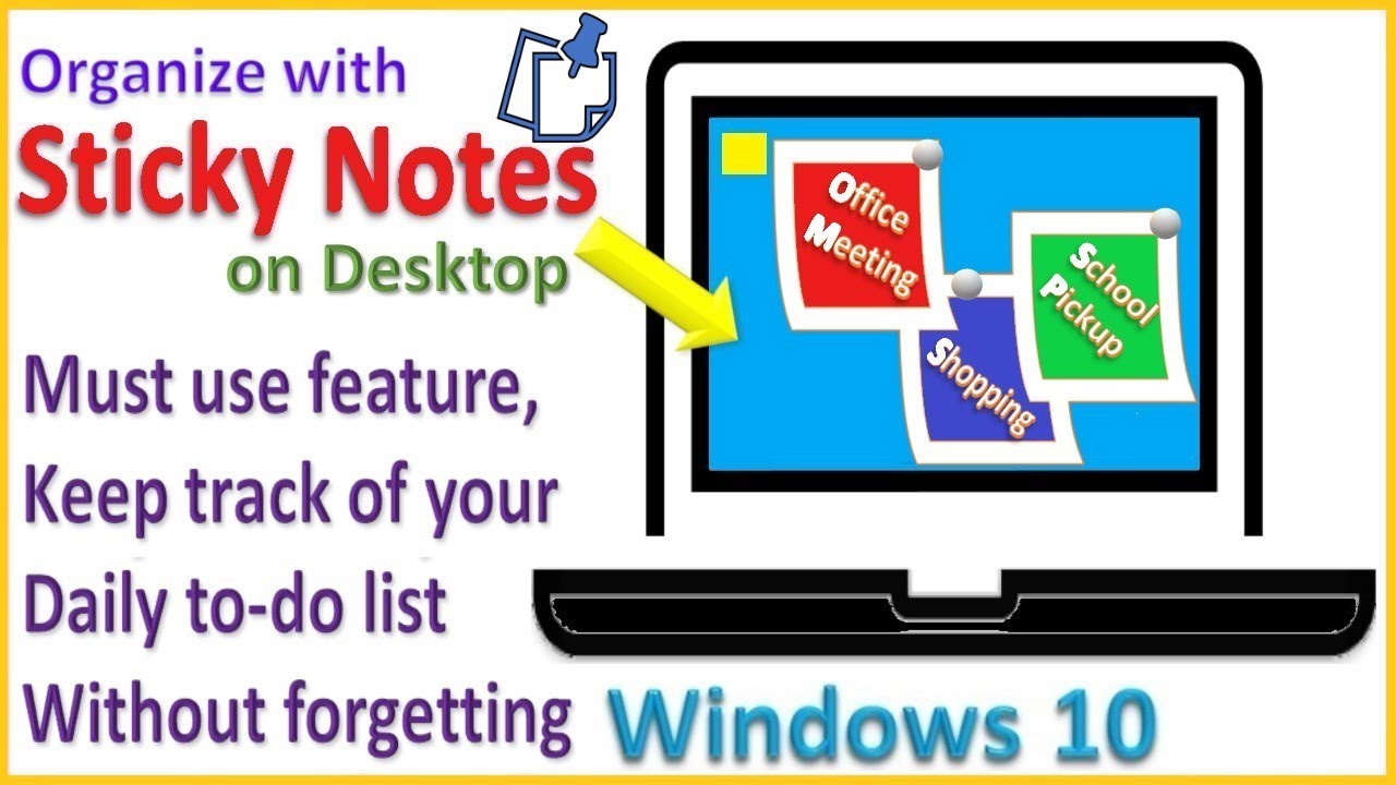 Organize your daily to-do list using Sticky Notes | Windows | Tech ...