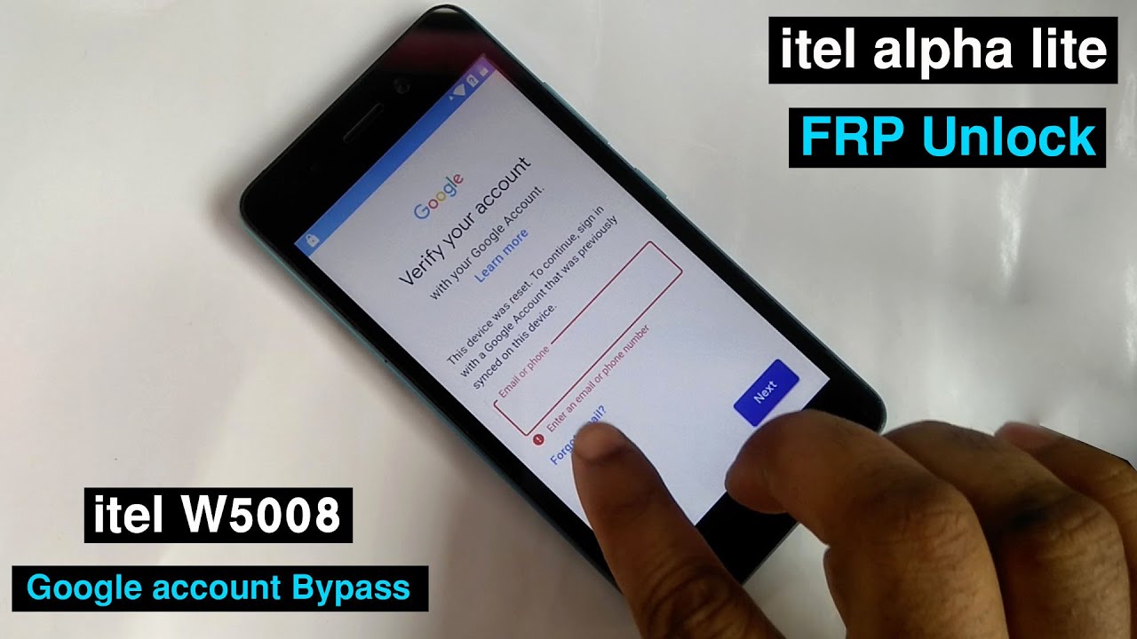 itel Alpha lite FRP Bypass itel W5008 Google Lock Bypass itel Alpha ...