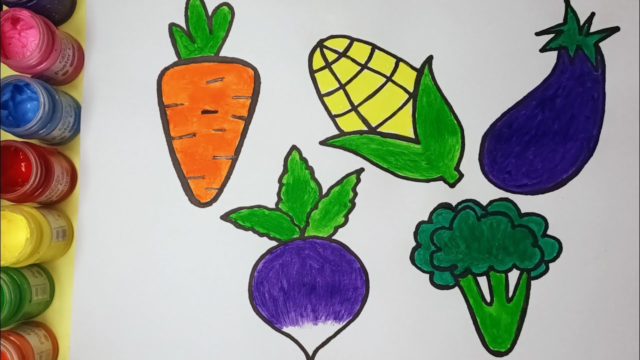 How To Draw Vegetables Step By Step Easy Vegetables Drawing And how-to-draw-vegetables-step-by-step-easy-vegetables-drawing-and
