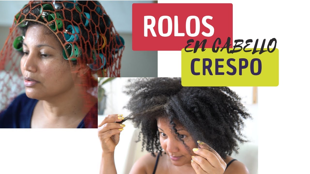 COMO HACER Rolos Dominicanos en cabello afro (sin alisar) PASO A PASO ...